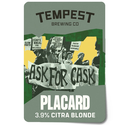 Placard 9g Cask (72 pints) – Tempest Brewing Co Ltd